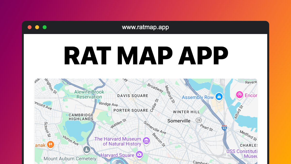 RAT MAP APP